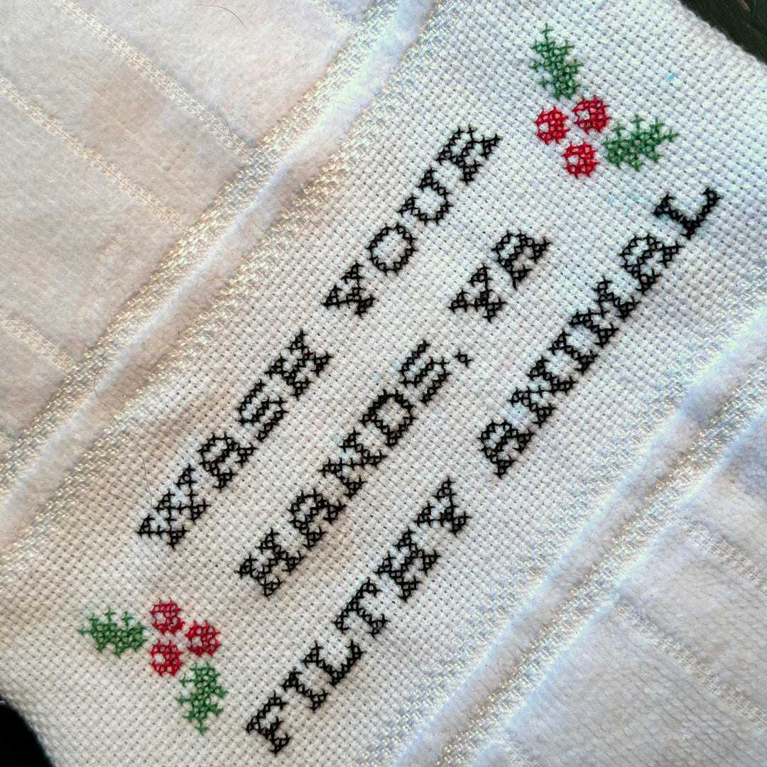 PDF: Wash Your Hands, Ya Filthy Animal – Subversive Cross Stitch