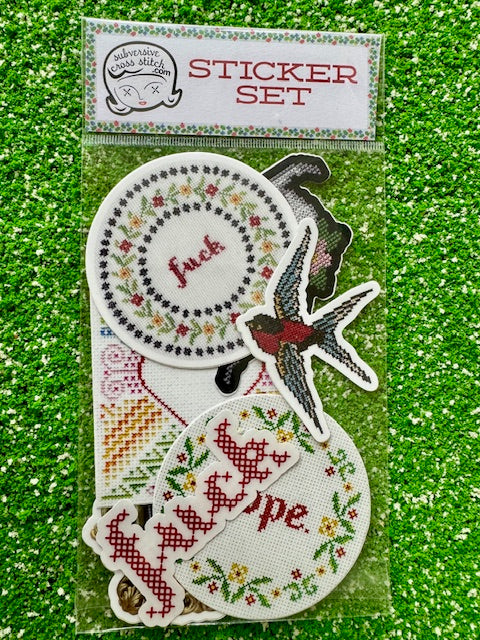 Subversive Sticker Pack – Subversive Cross Stitch