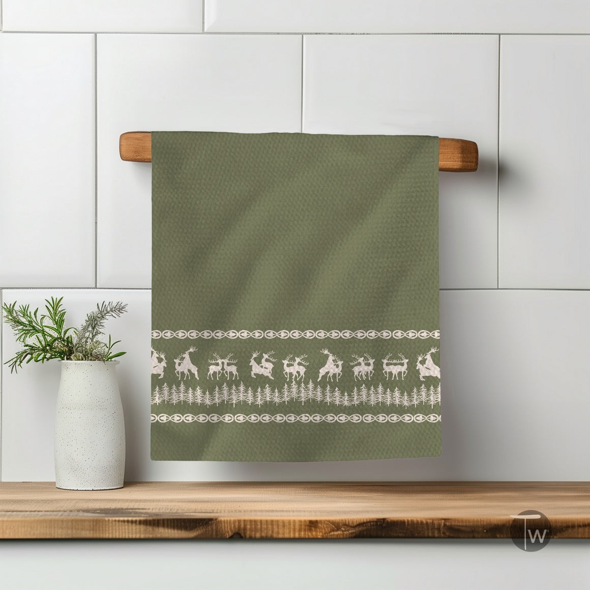 SALE! Twisted Wares: Oh Deer Holiday Tea Towel – Subversive Cross Stitch