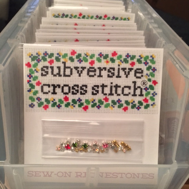Pack of Tiny Sew-On Rhinestones – Subversive Cross Stitch